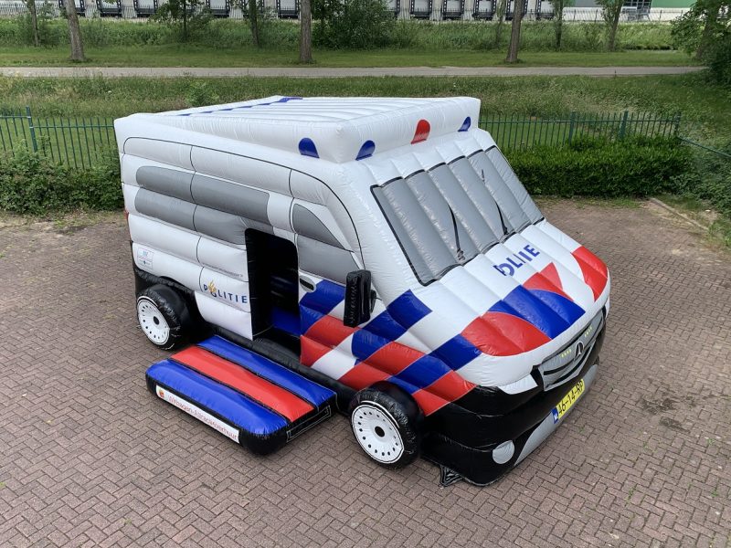 Springkussen politie auto op maat - Jump Factory